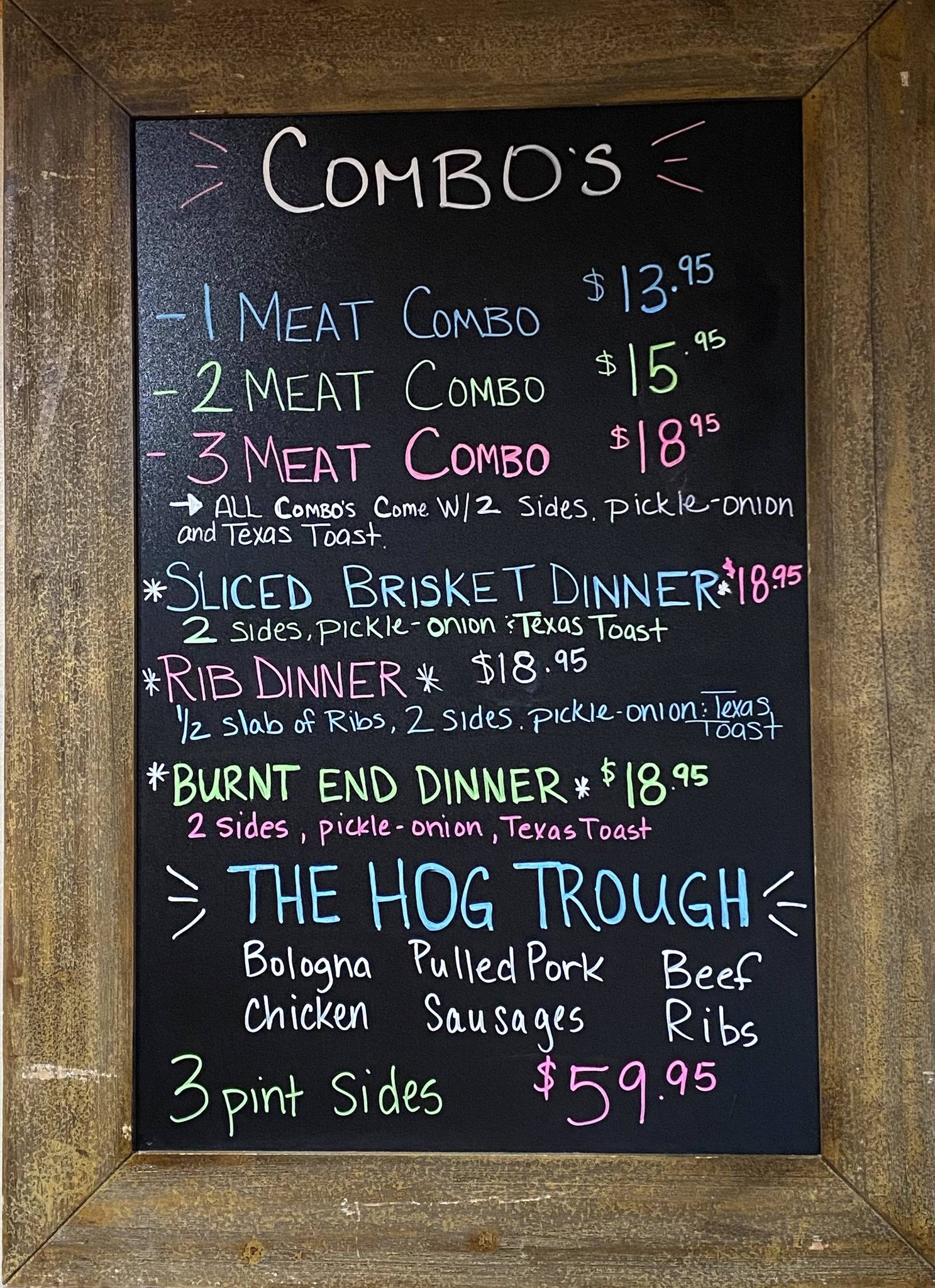 Menu at Lukes BBQ LLC, Broken Arrow