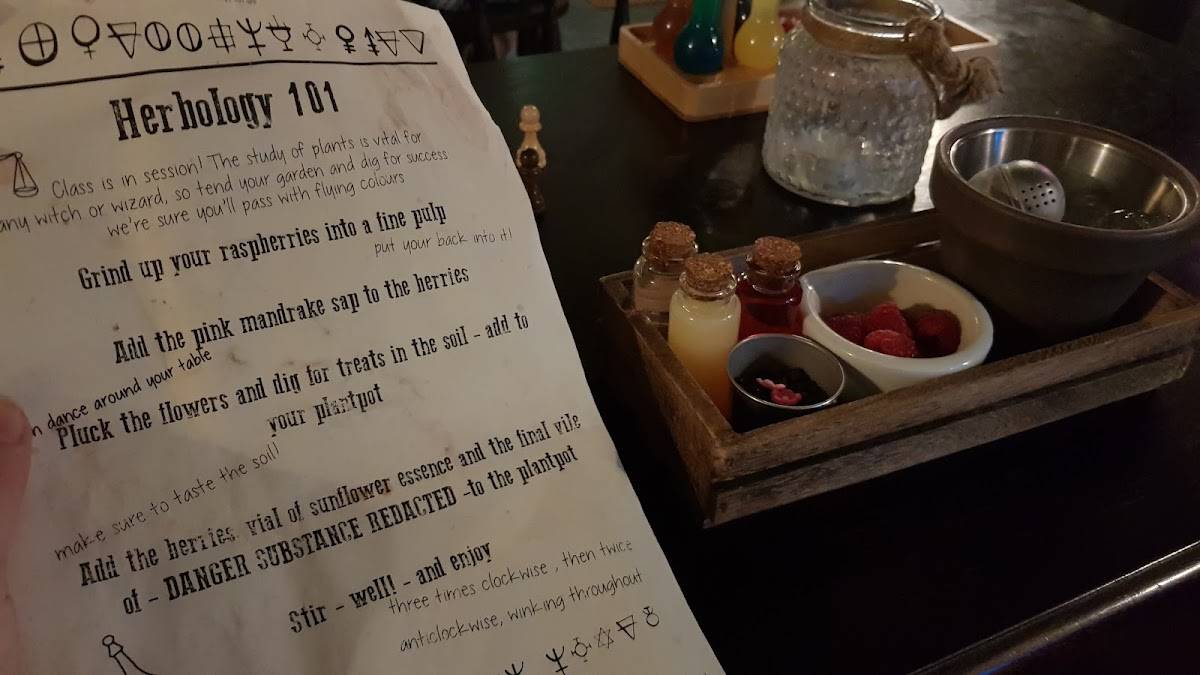 Menu at Magic Potions Tavern pub & bar, Edinburgh