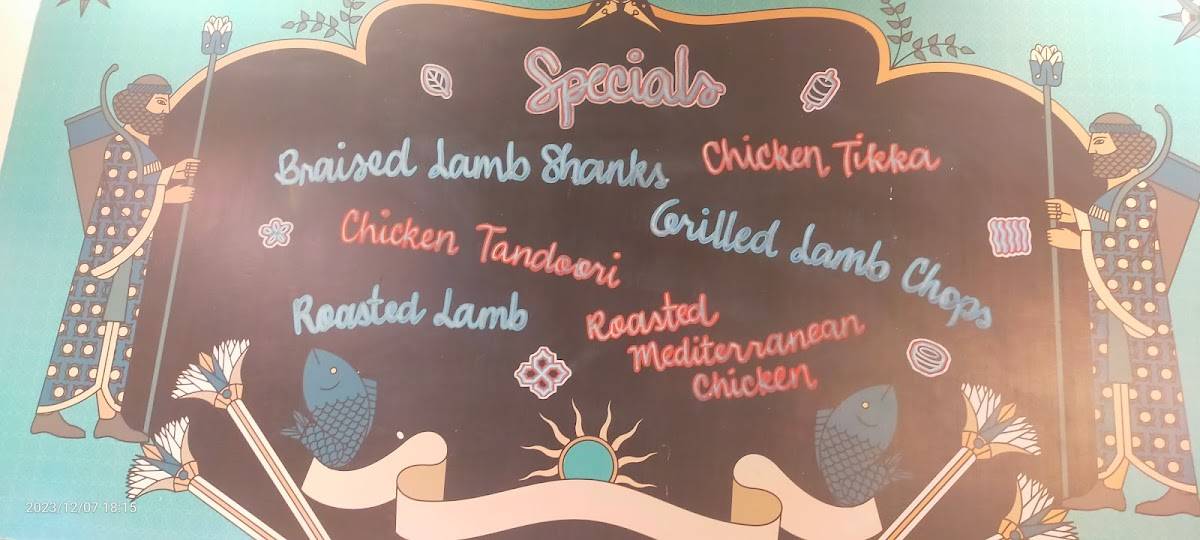 Menu at Sultan Mediterranean Grill restaurant, Makati, UG9 Valero Plaza ...