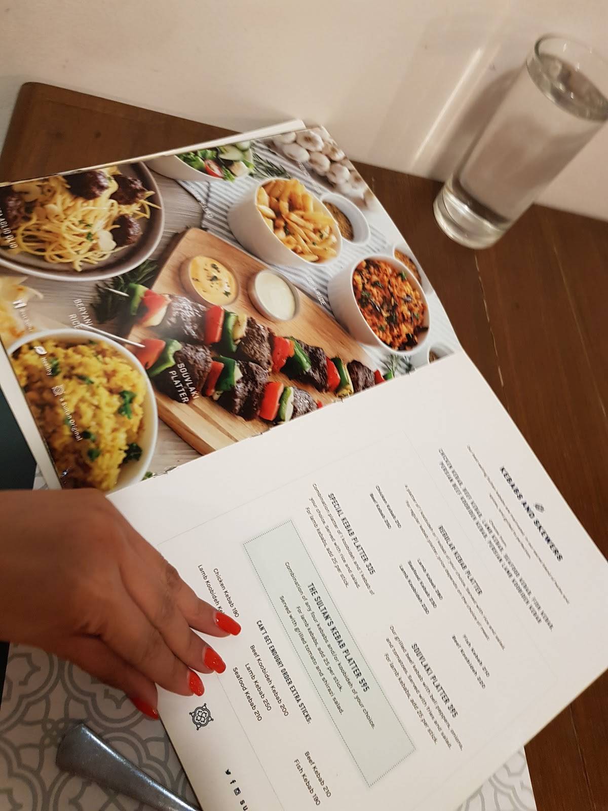 Menu at Sultan Mediterranean Grill restaurant, Makati, UG9 Valero Plaza ...