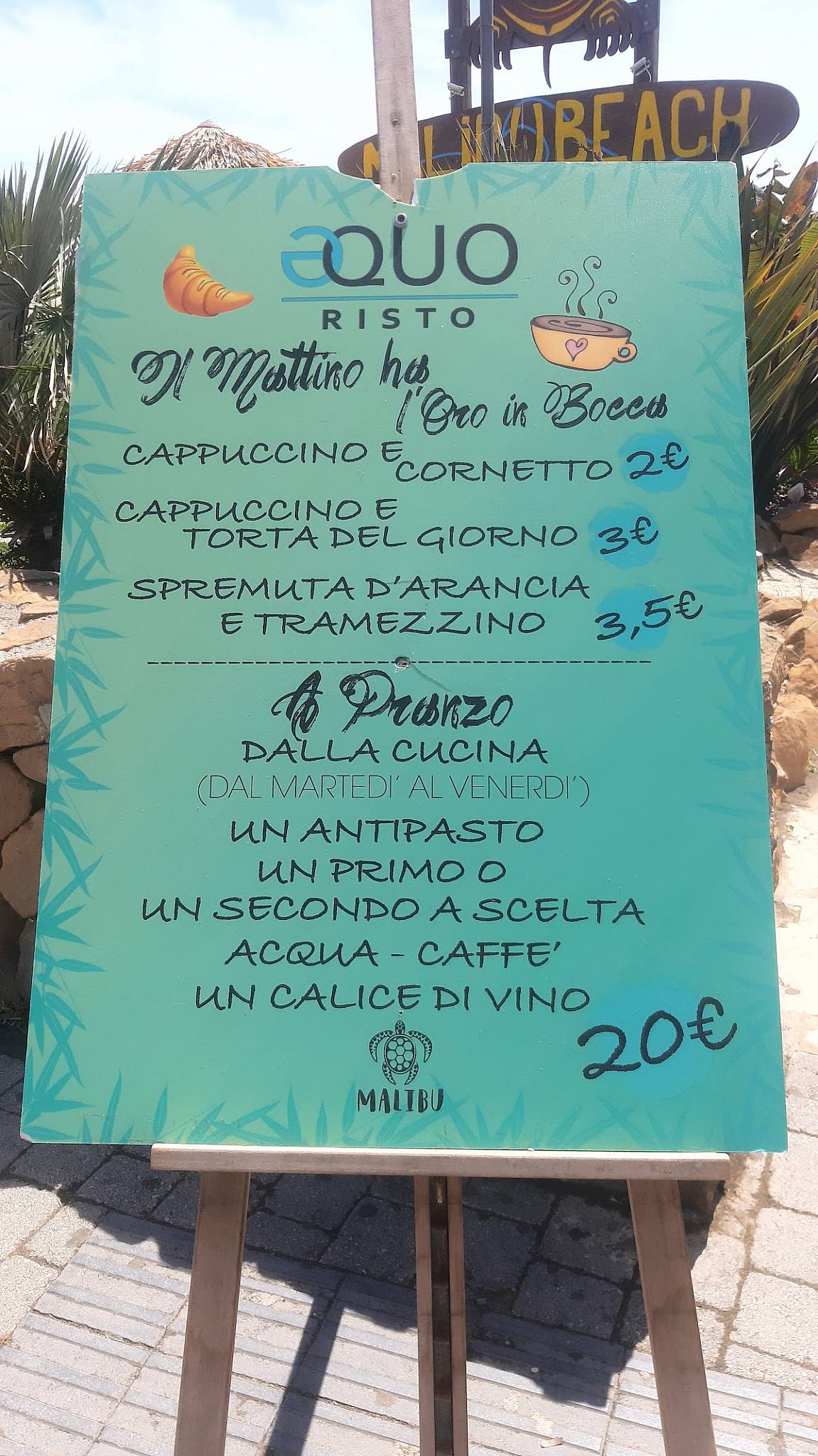 Speisekarte von Malibu Beach Club (Ladispoli), Ladispoli