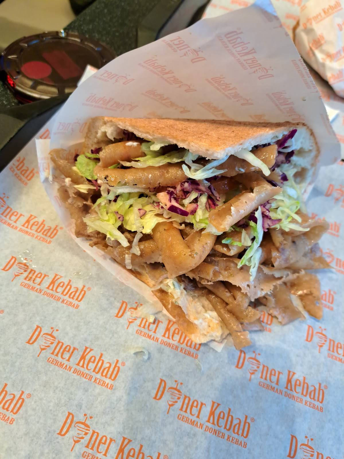 Menu at German Döner Kebab restaurant, Malmö, Gustav Adolfs torg 6