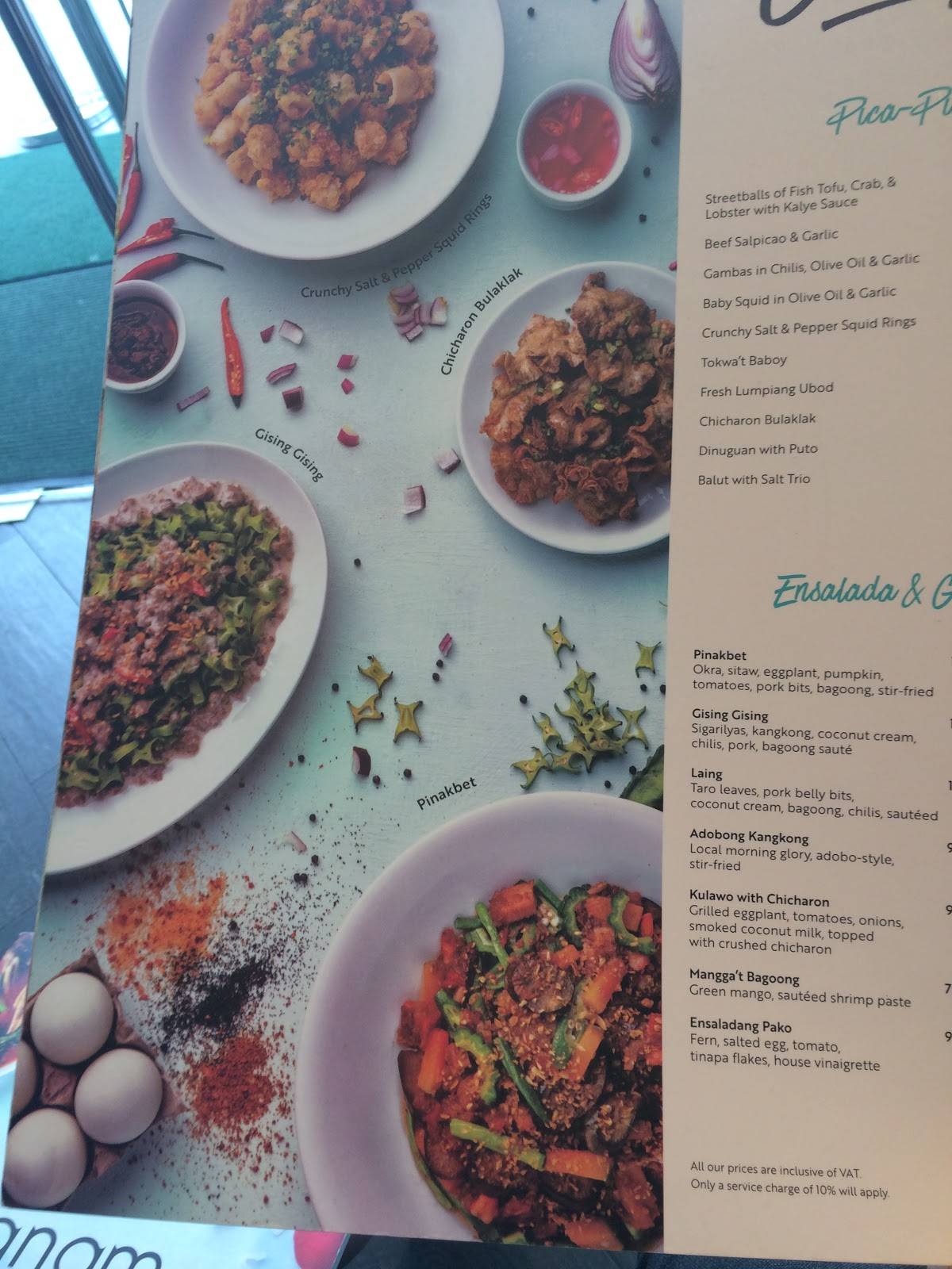Menu at Manam - Greenhills Shopping Center restaurant, San Juan, J22X+8PG