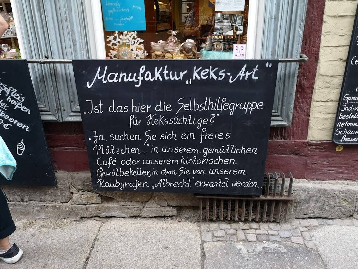 Speisekarte von Manufaktur Keks-Art cafe, Quedlinburg