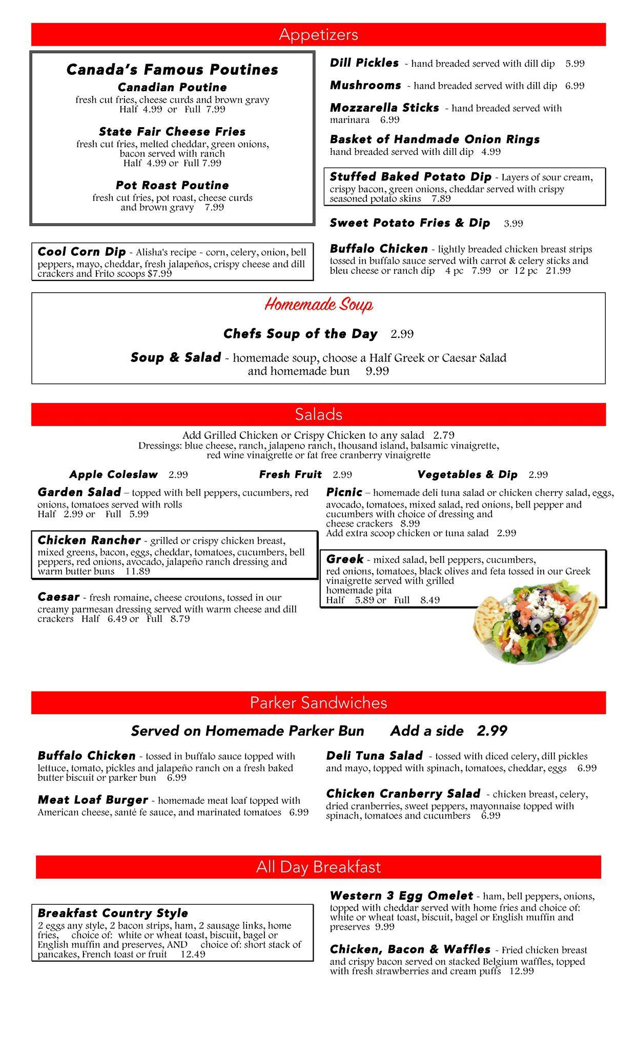 Menu at Maple Leaf Diner restaurant, Dallas