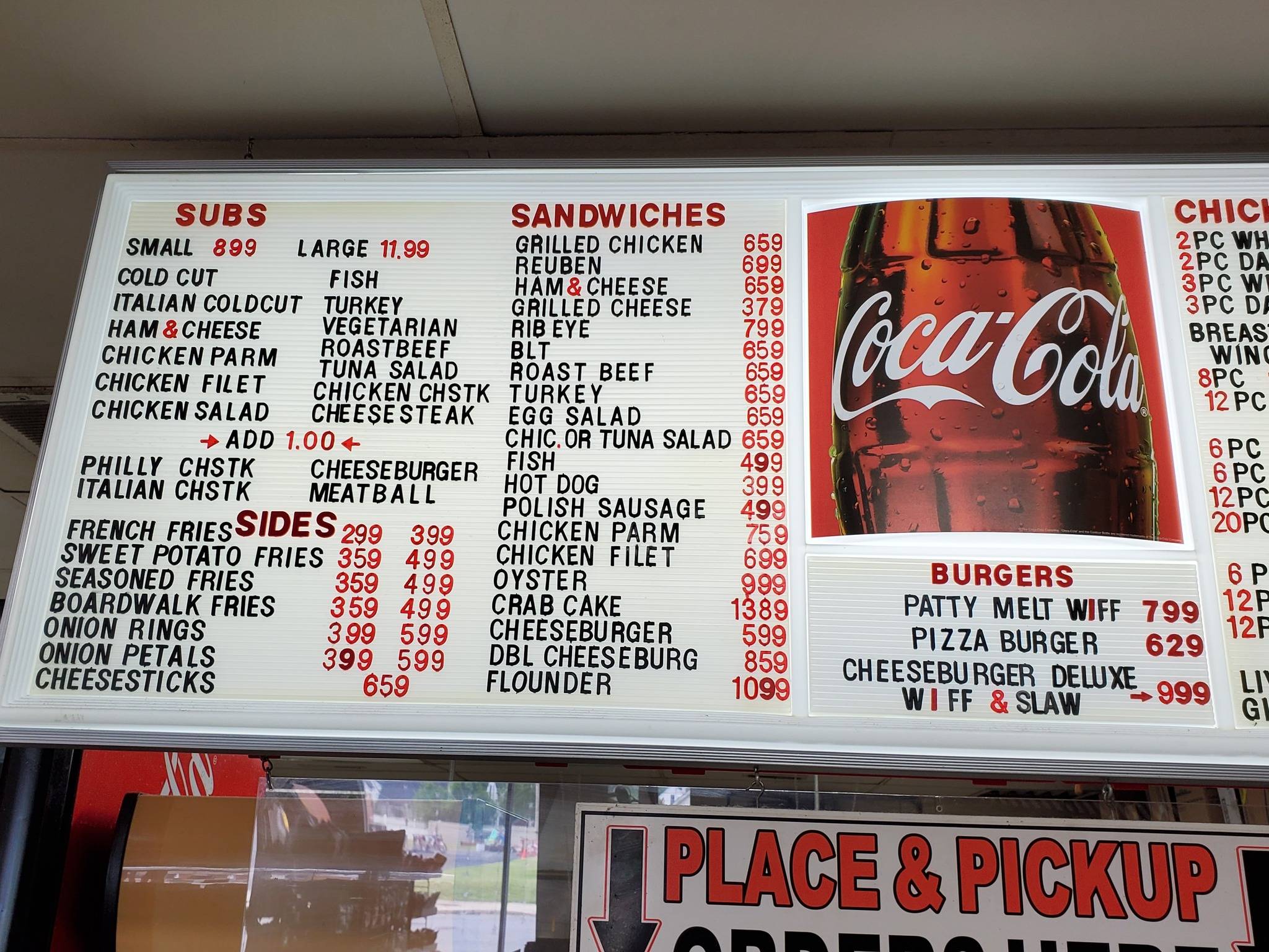 Menu at Market Street Deli restaurant, Pocomoke City, Market St
