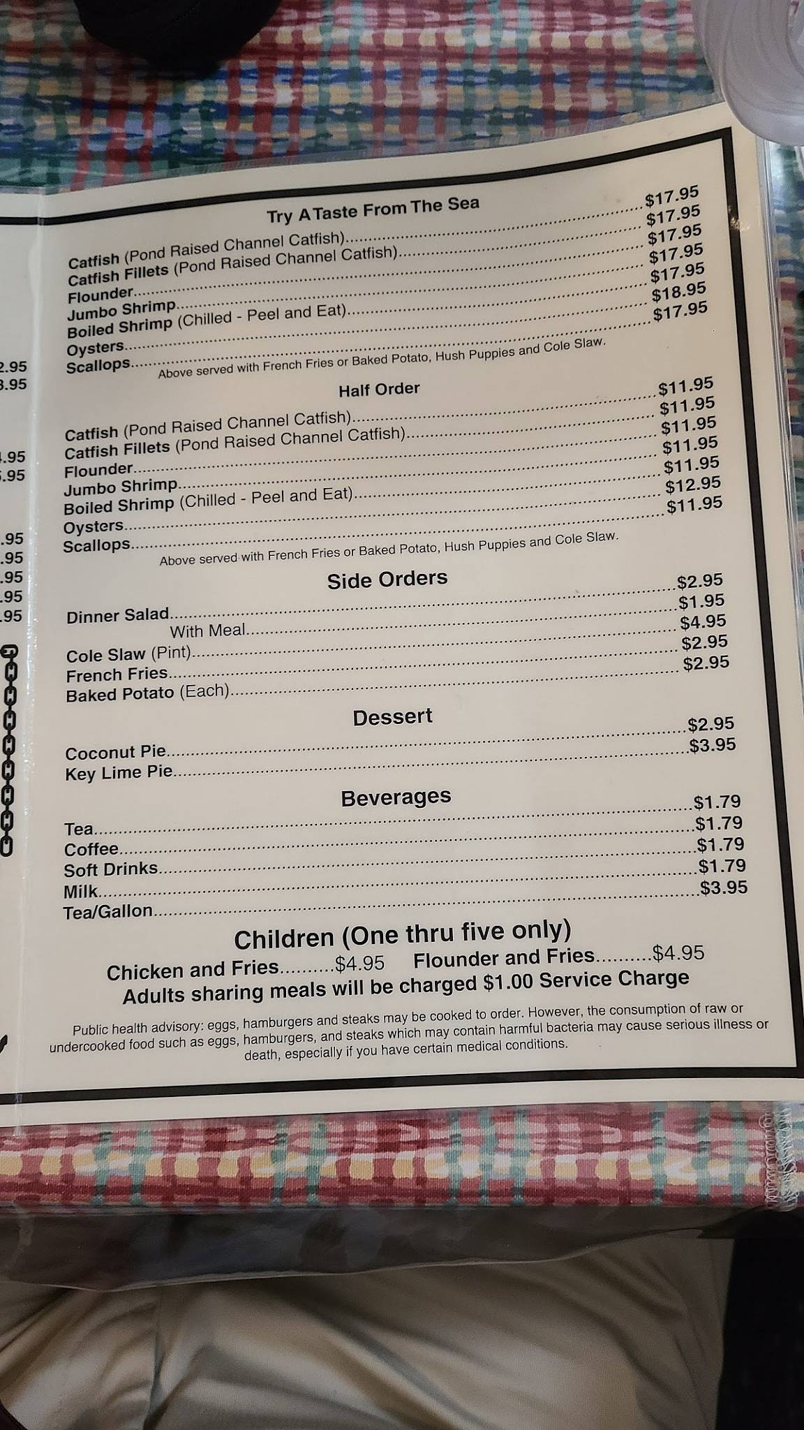 Menu at McLin's Restaurant, Daleville, 2 Old Newton Rd