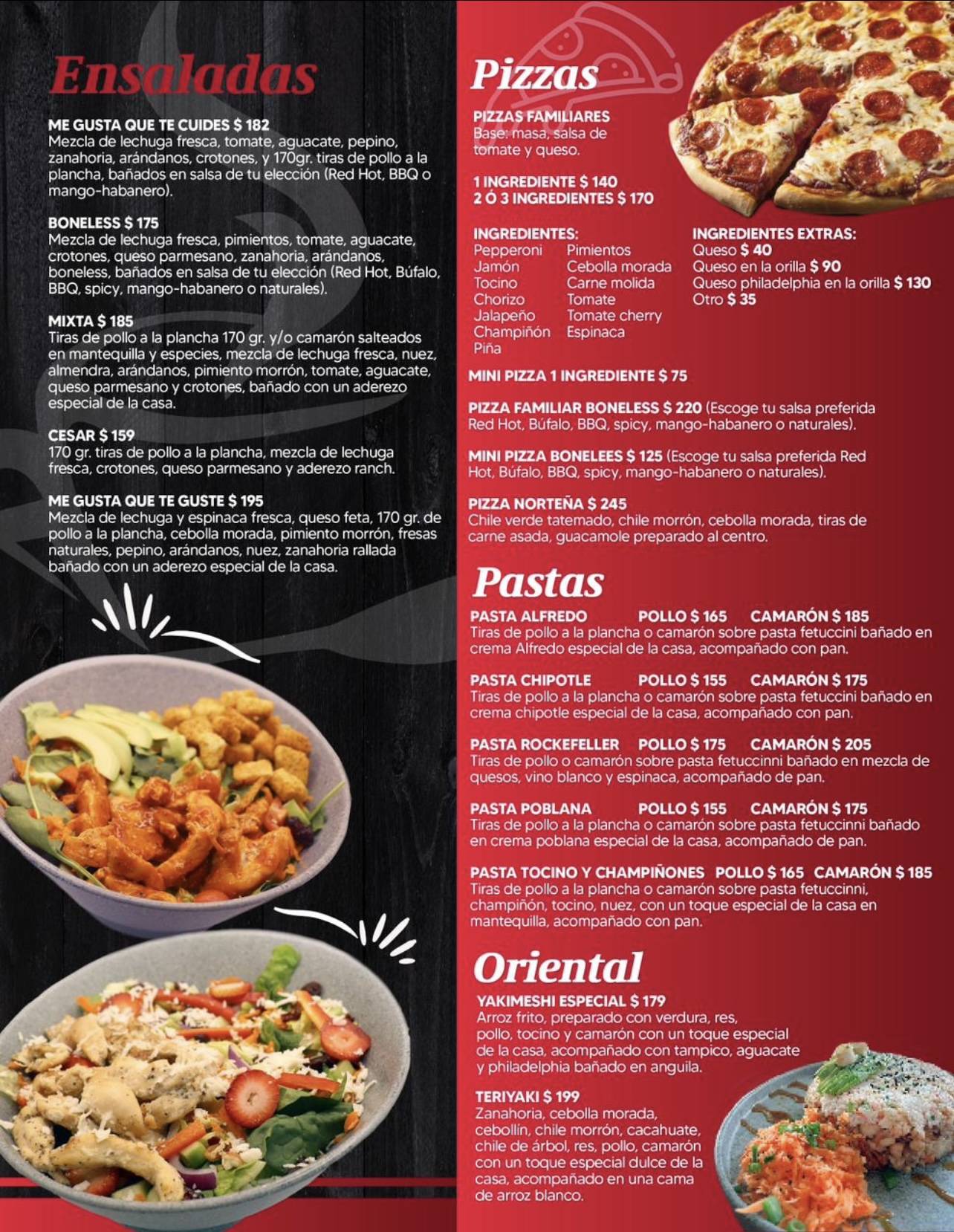Carta del restaurante Me Gusta Que Te Guste Guaymas, Heroica Guaymas ...