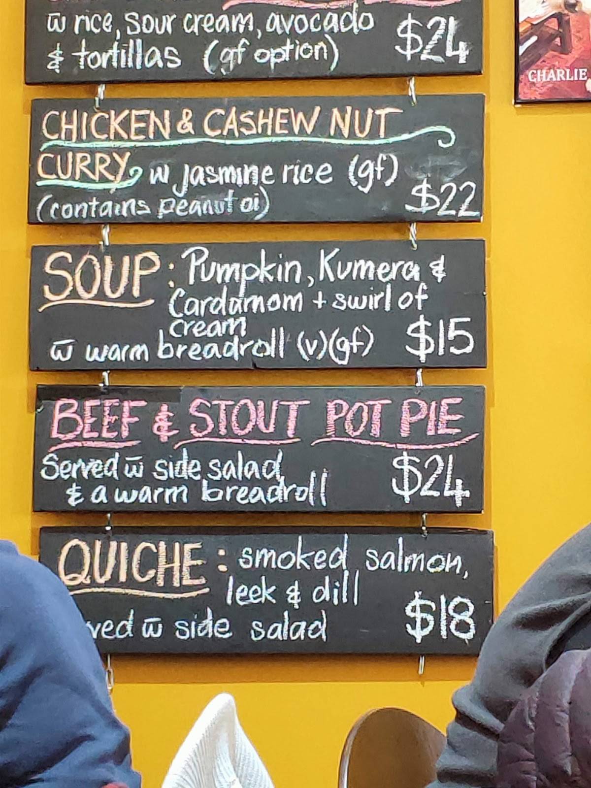 Carta de Meridian Cafe, Marulan