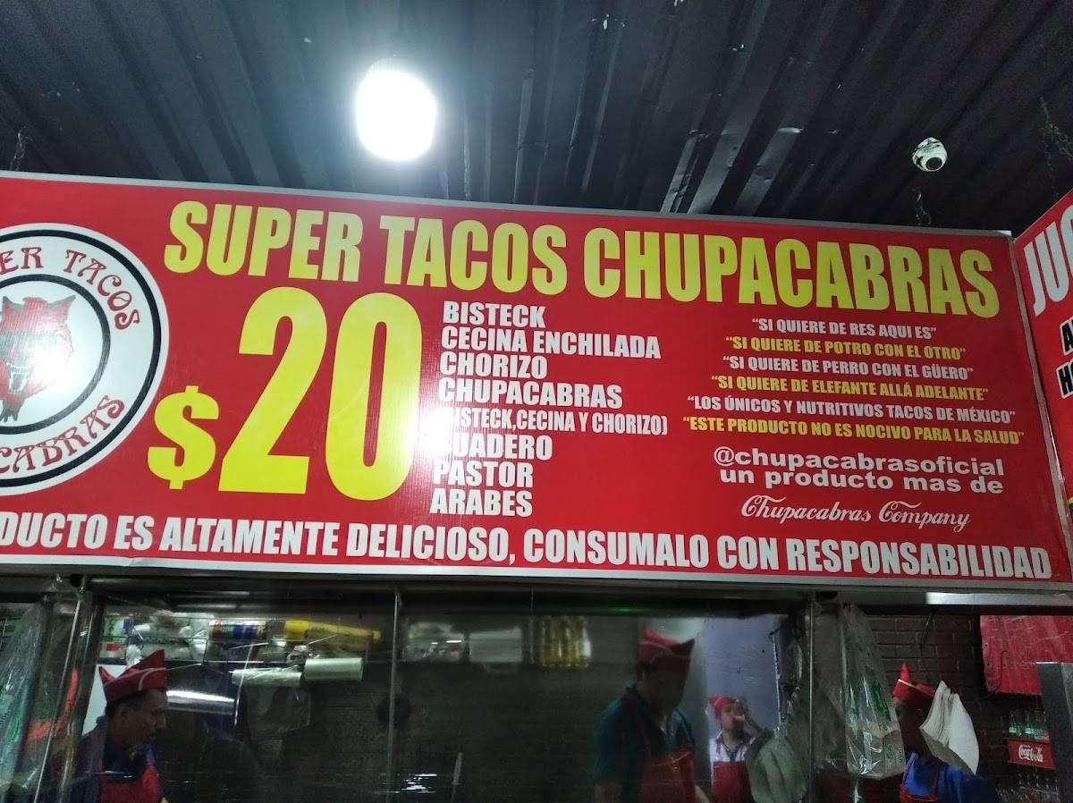 Carta del restaurante Tacos Chupacabras, Ciudad del México, Av. Río ...