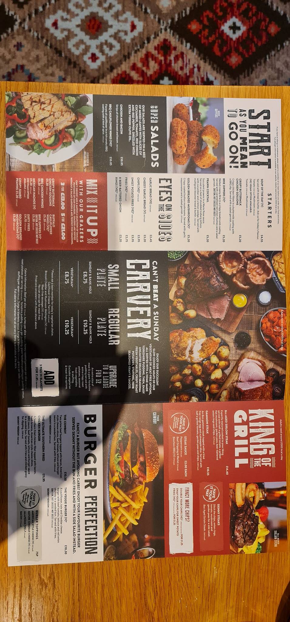 Menu at Six Medals pub & bar, Middlesbrough