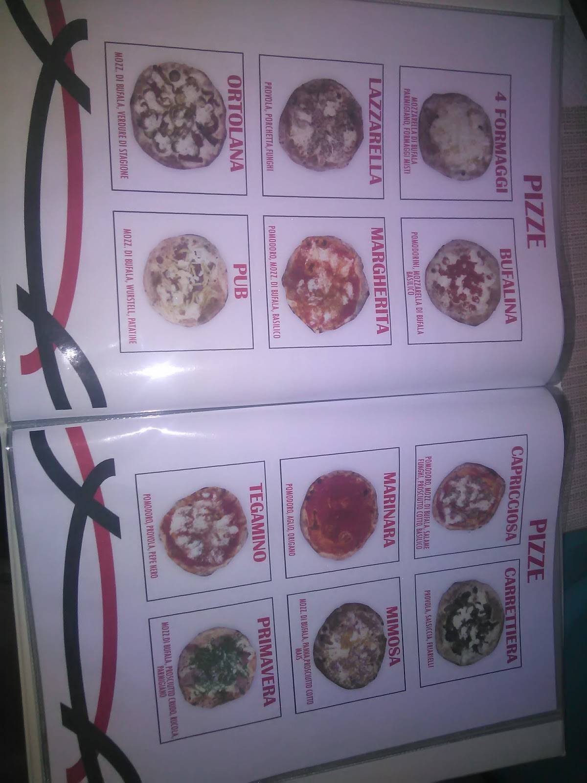 Menu da Milord Pizzaagogo ristorante, Sant'Arpino