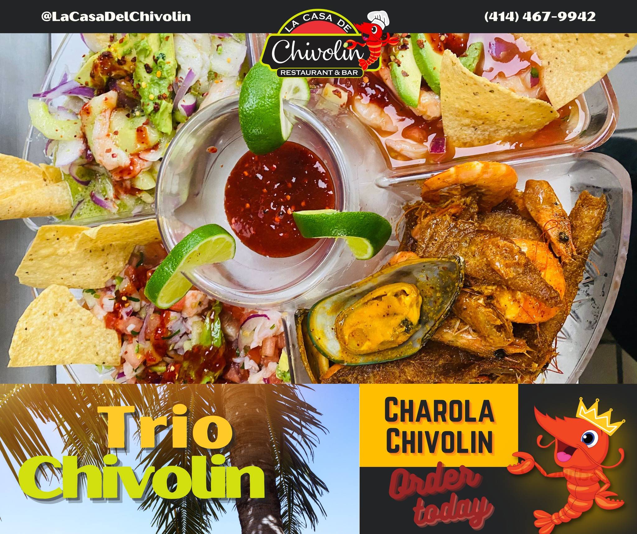 Menu at La Casa del Chivolin restaurant, Milwaukee, S 6th St