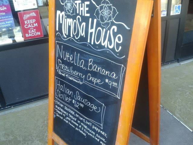 Menu at Mimosa House restaurant, El Dorado Hills