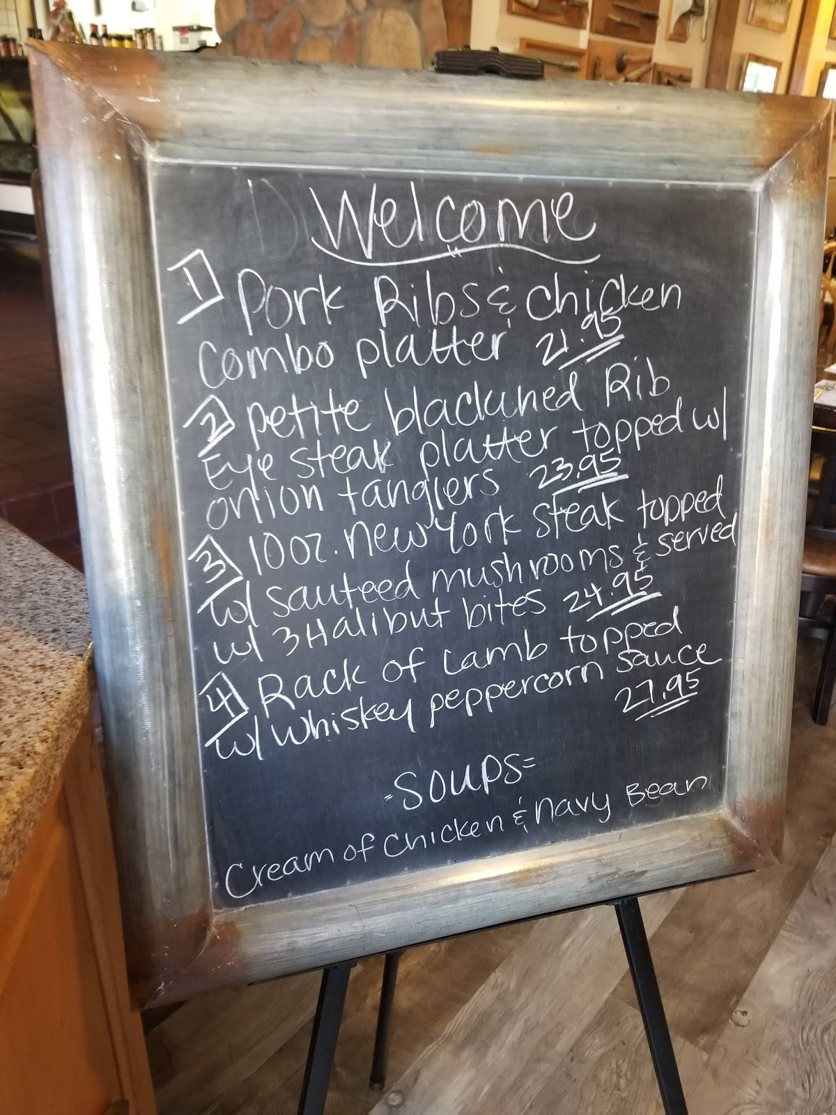 Menu at House of Beef steakhouse, Oakdale