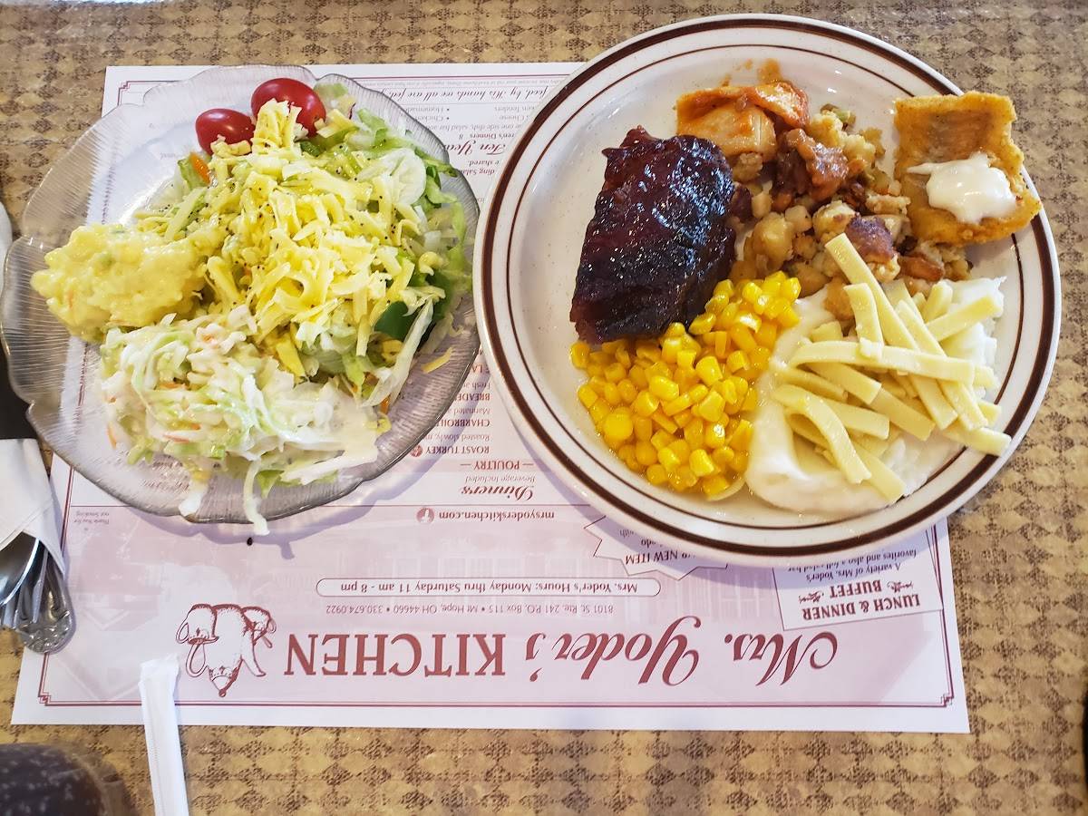 Menu at Mrs Yoders Kitchen restaurant, Mount Hope