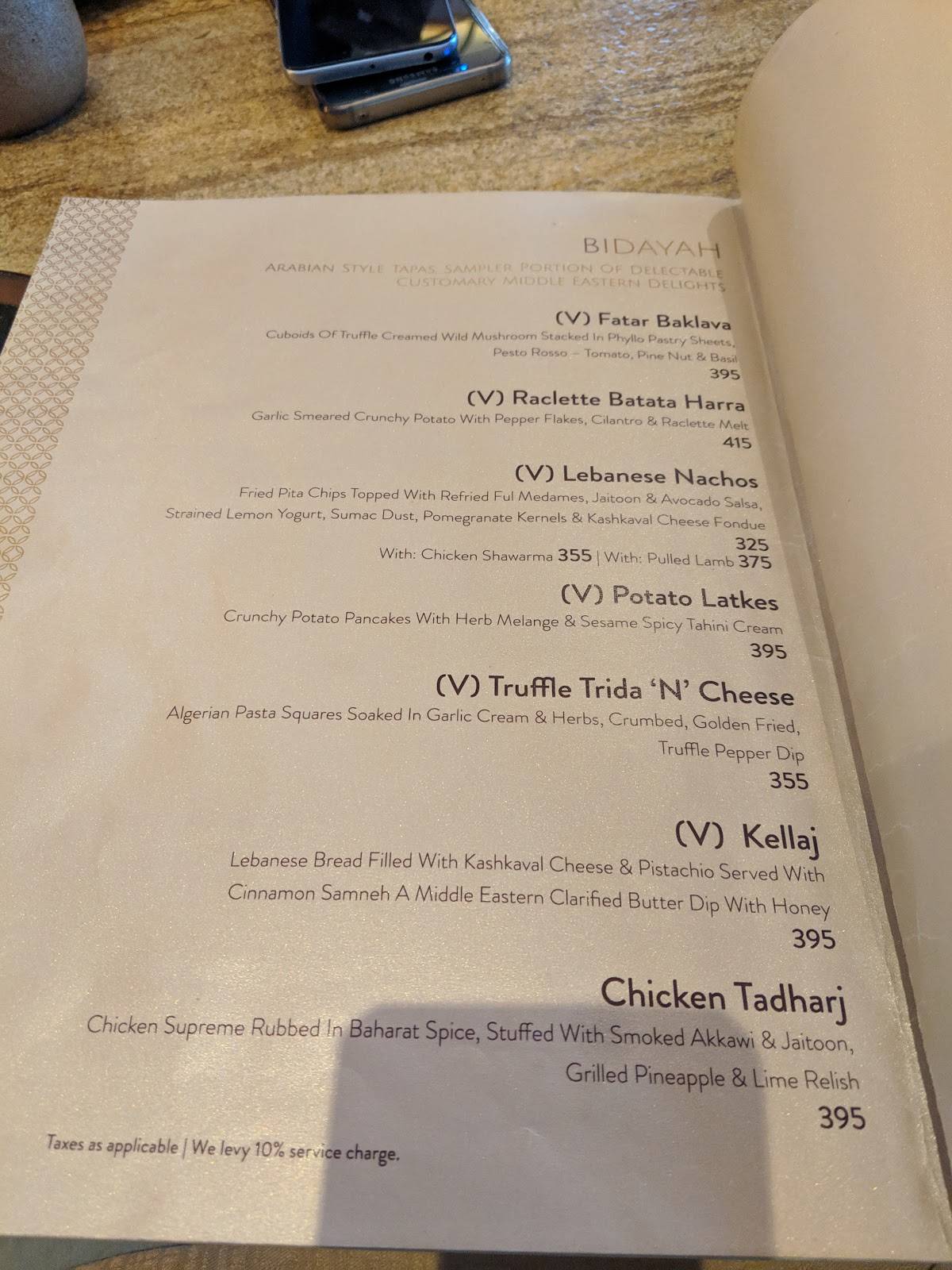 Menu at Bayroute Powai, Mumbai, 4W94+WWF