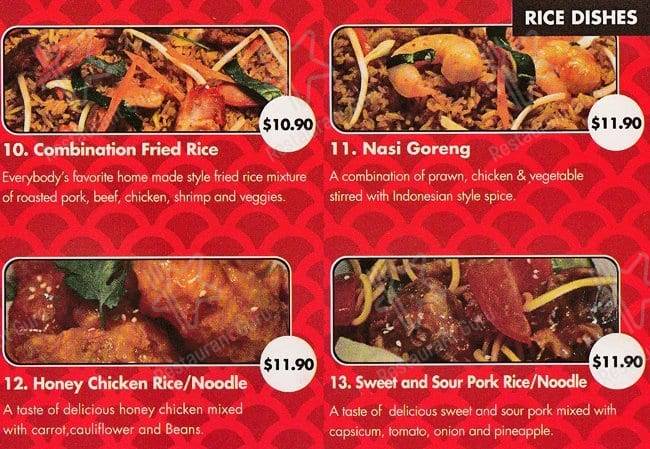 Menu at My Noodle Rules restaurant, Wellard