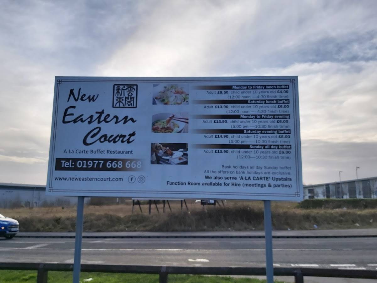 Menu at New Eastern Court restaurant, Castleford