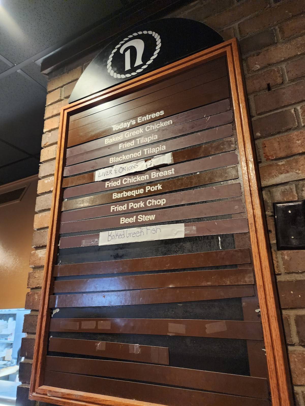 Menu at Niki's West steakhouse, Birmingham