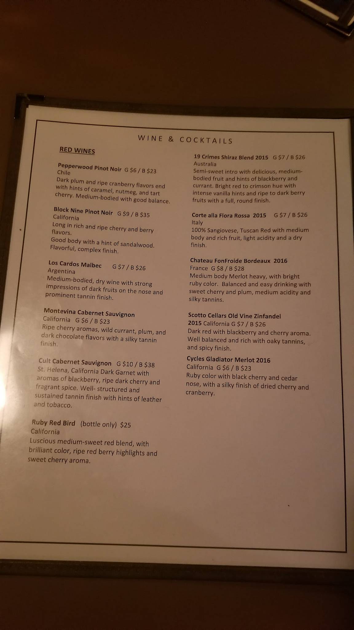 Menu at Northern Lights Lounge pub & bar, Detroit