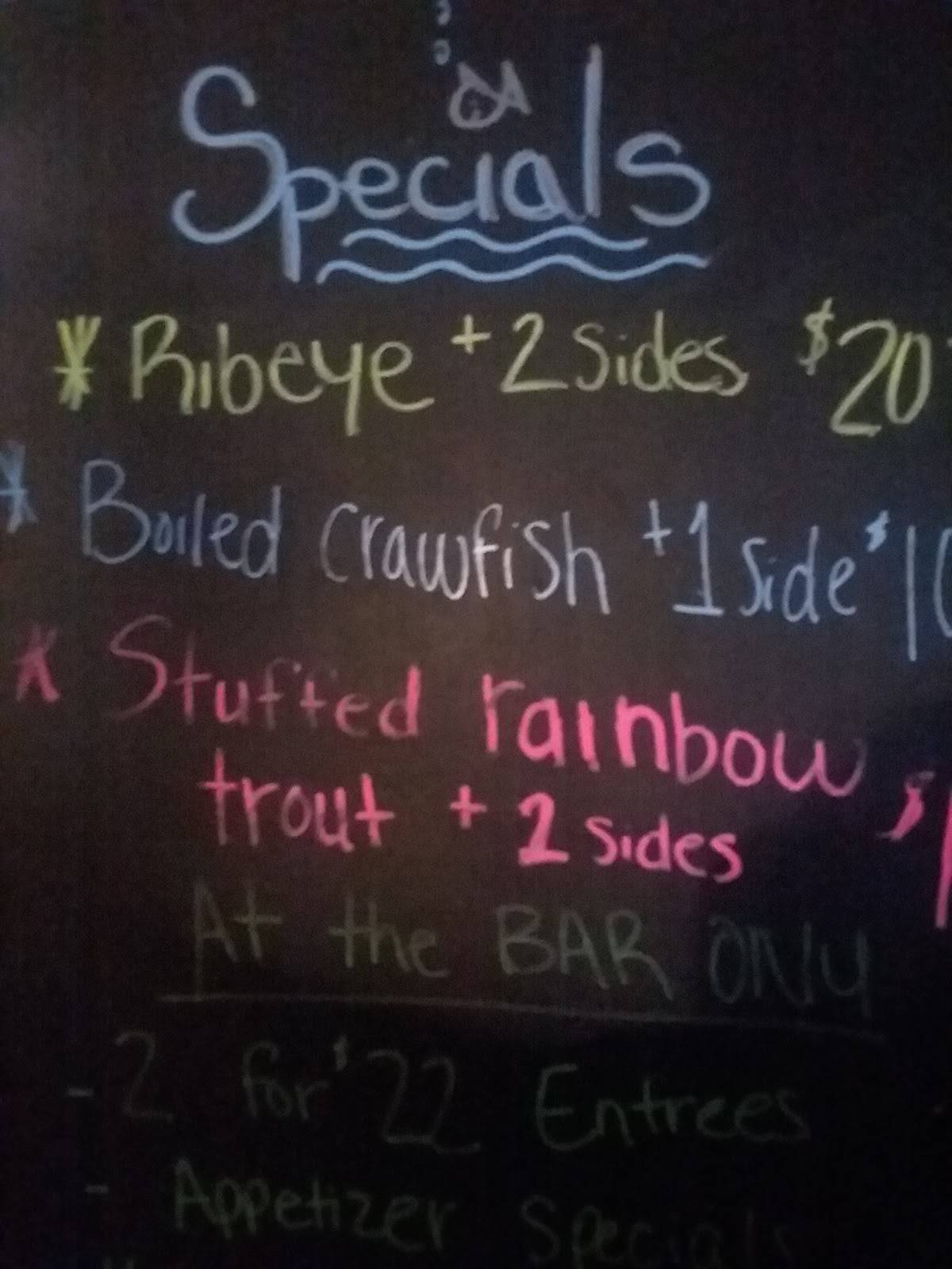 Menu at Strickland's Seafood Restaurant, Paducah