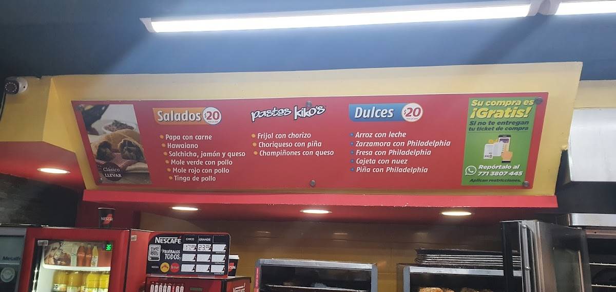 Carta del restaurante Pastes Kiko's, Monterrey