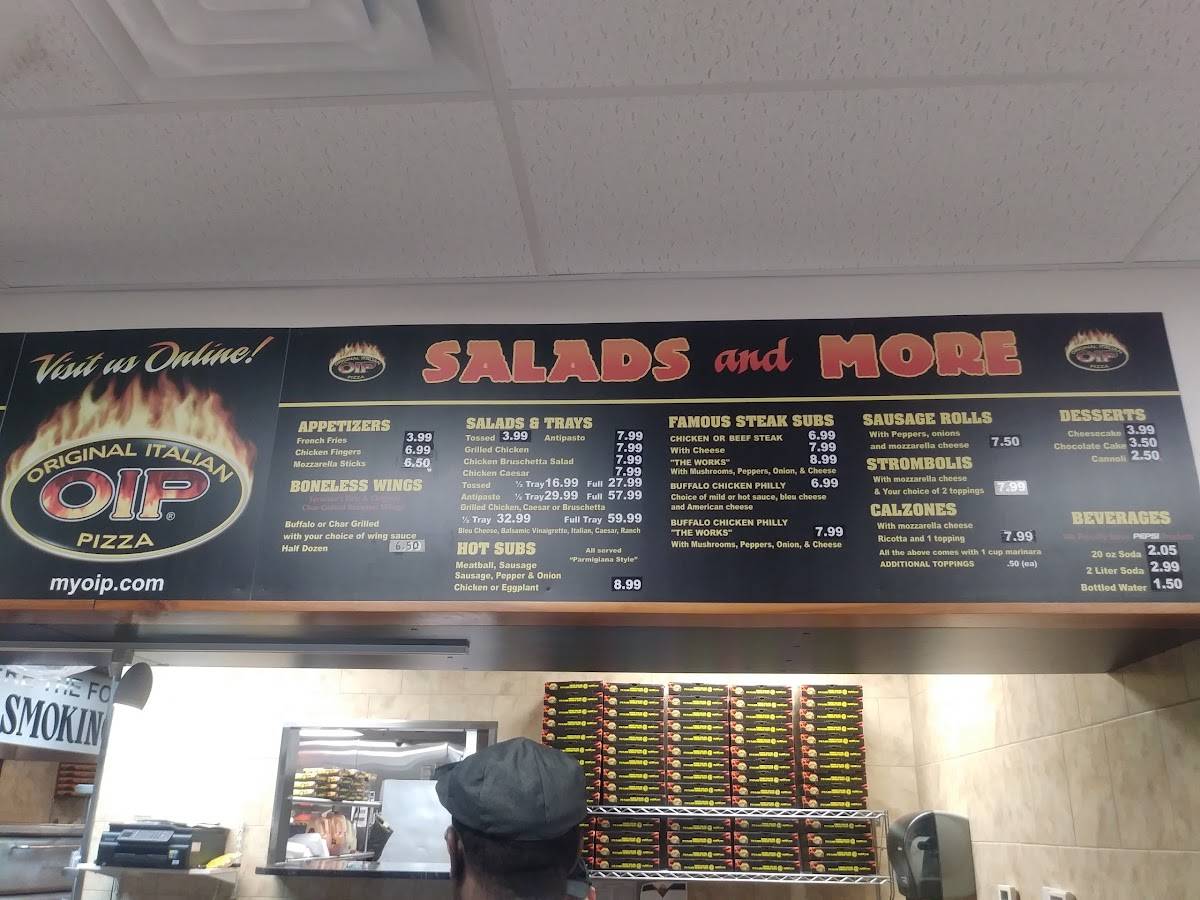 Menu at Original Italian Pizza pizzeria, Syracuse, S Salina St