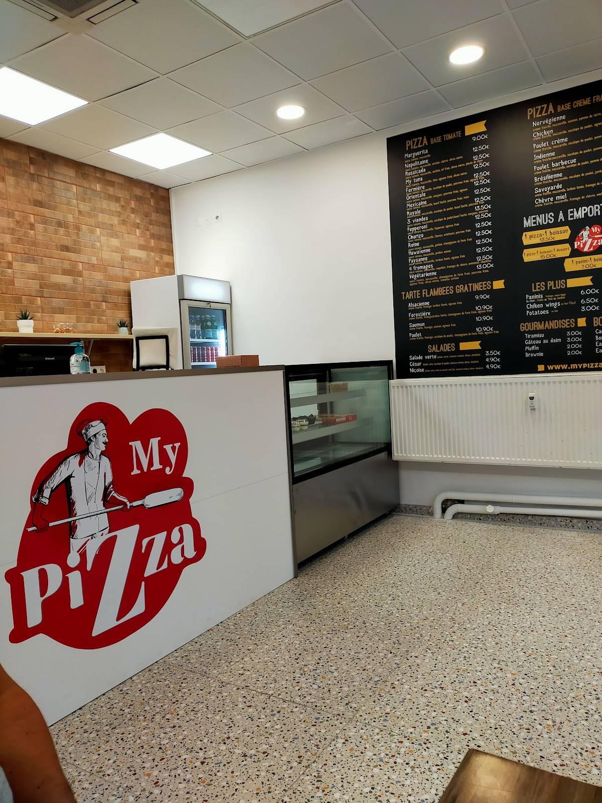 Menu at my pizza pizzeria, Strasbourg