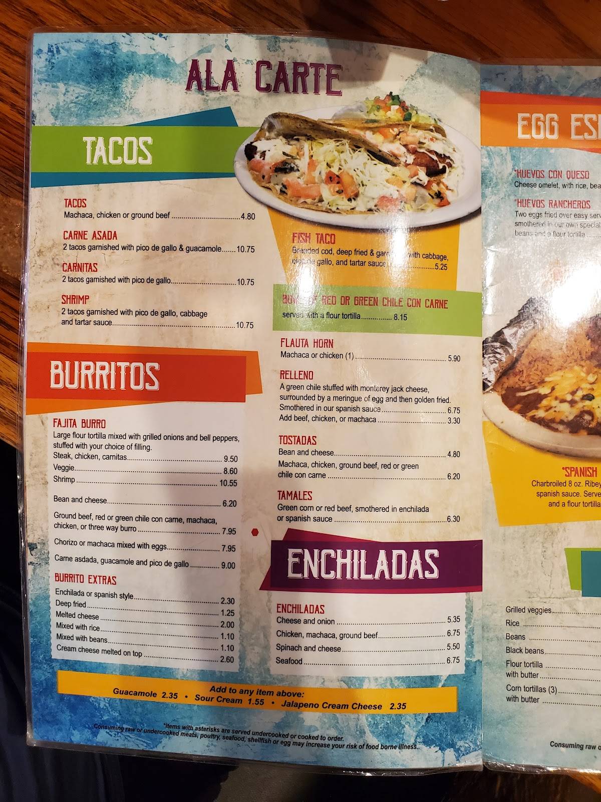 Menu at Popo's Fiesta Del Sol pub & bar, Glendale, N 59th Ave