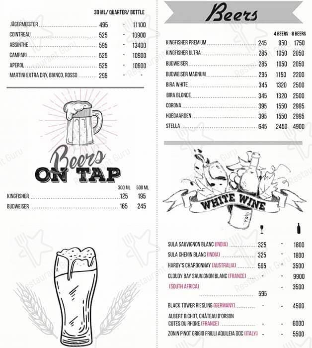 Menu at 1522 Bar & Kitchen Mumbai, Mumbai