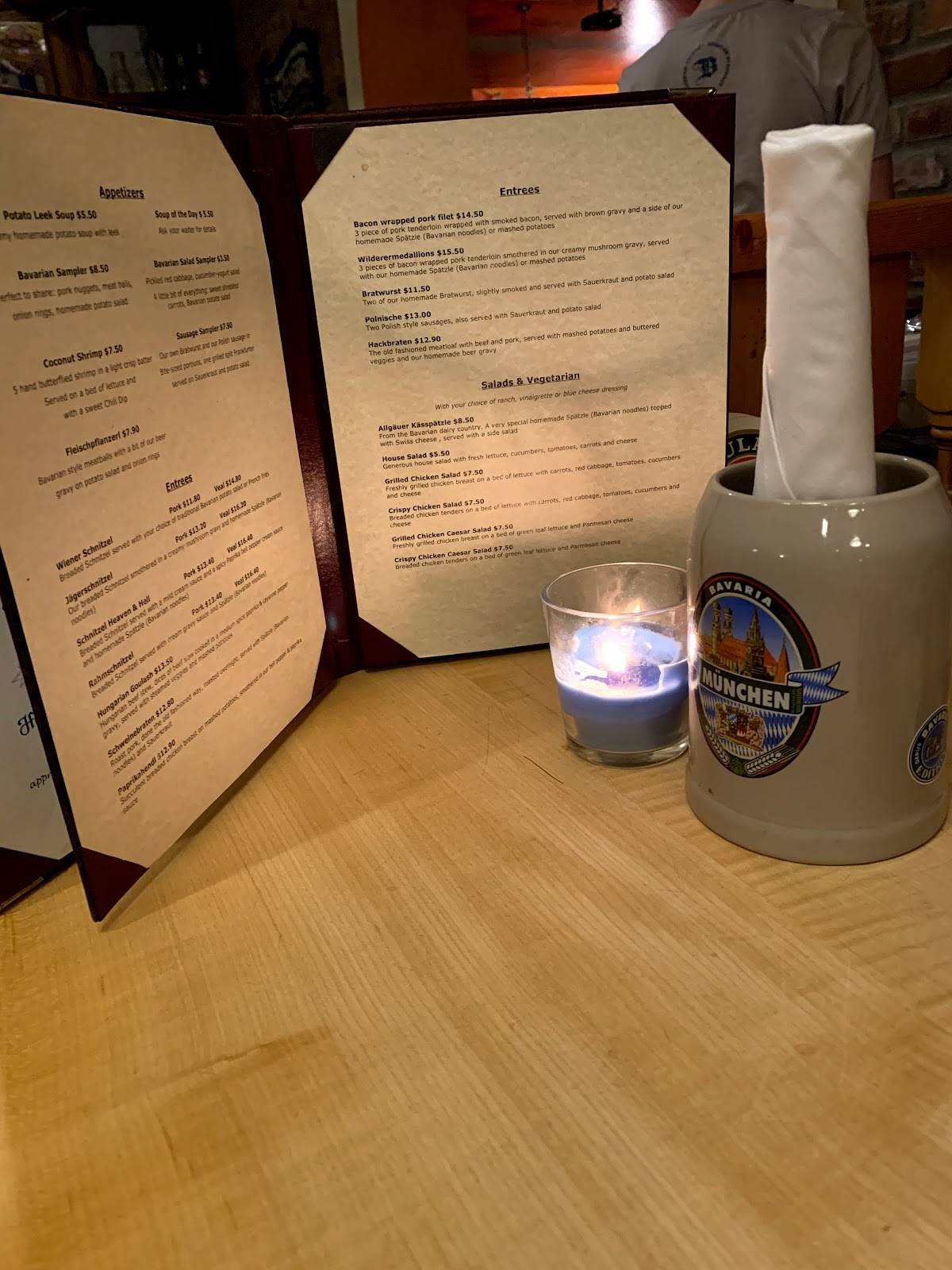 Menu at Bavarian Brauhaus pub & bar, Bryan