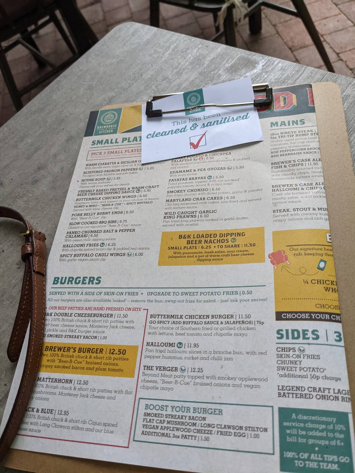 Menu at Brewhouse & Kitchen - Worthing pub & bar, Worthing