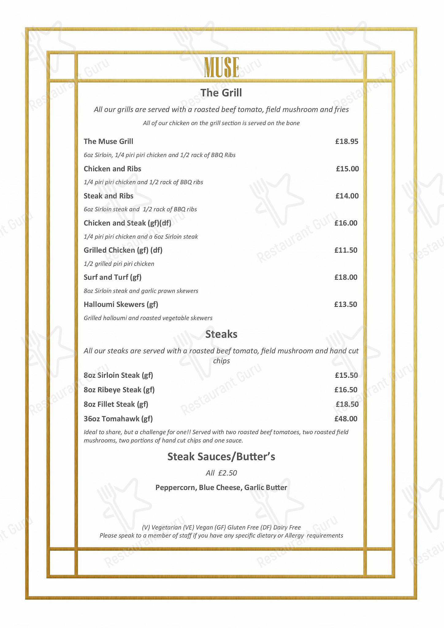 Menu at The Cliff Hotel pub & bar, Great Yarmouth