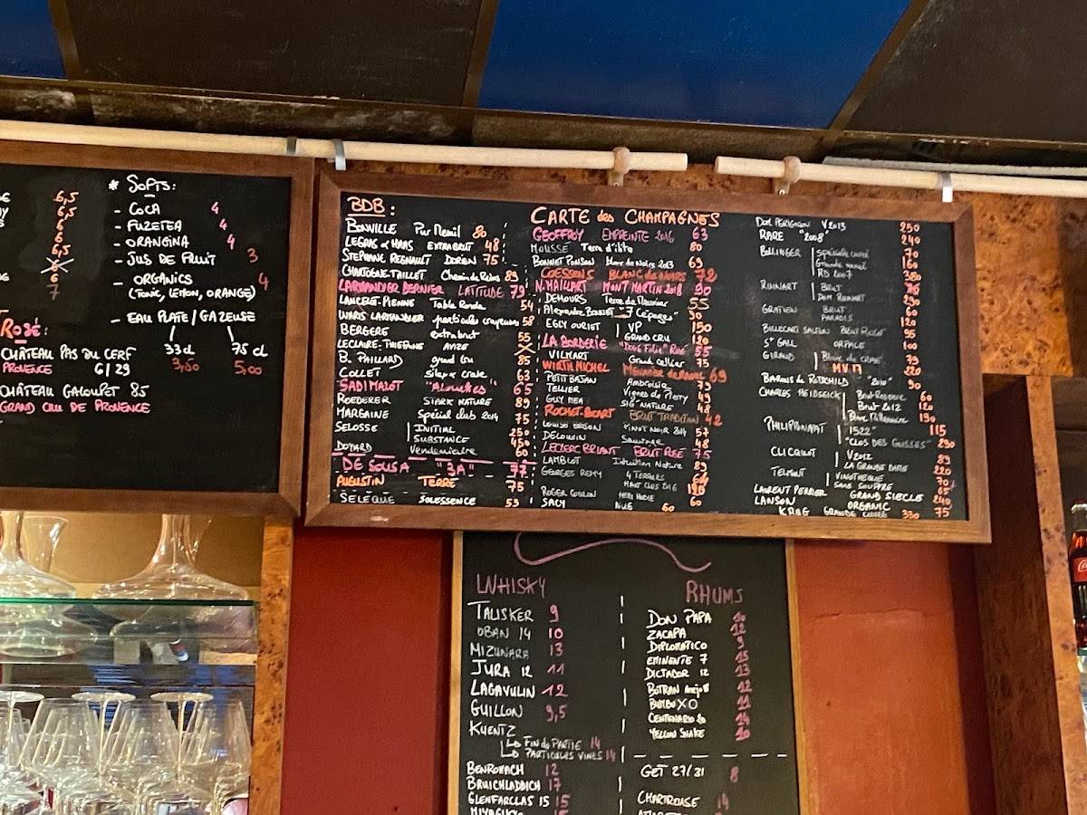 Menu au Le Clos pub et bar, Reims