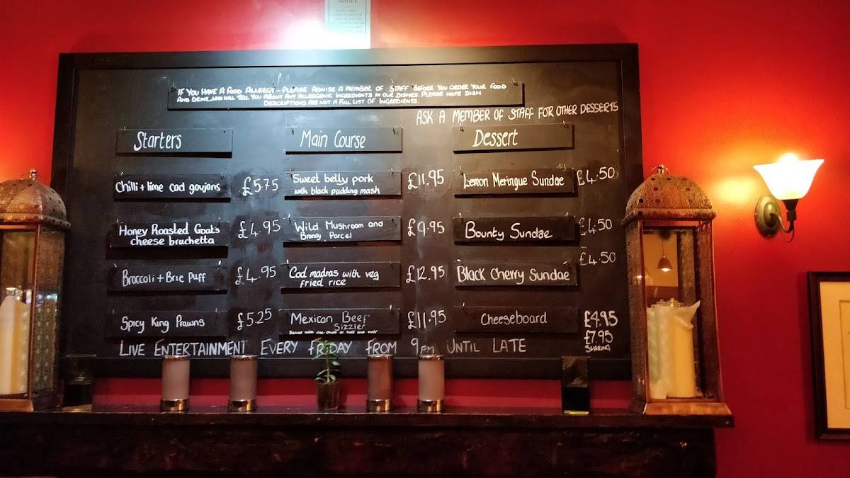 Menu at The Shoal Hill Tavern pub & bar, Cannock