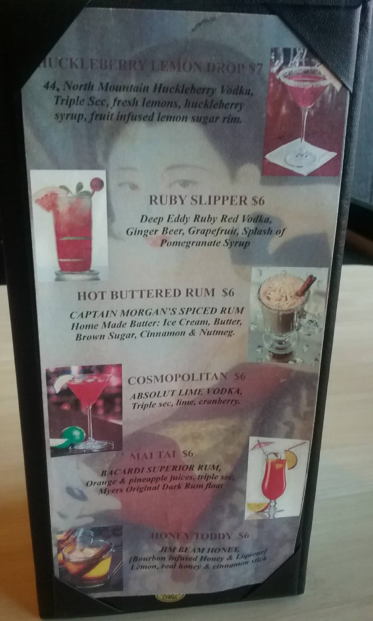 Menu at Red Dragon Northside restaurant, Spokane, E Diamond Ave
