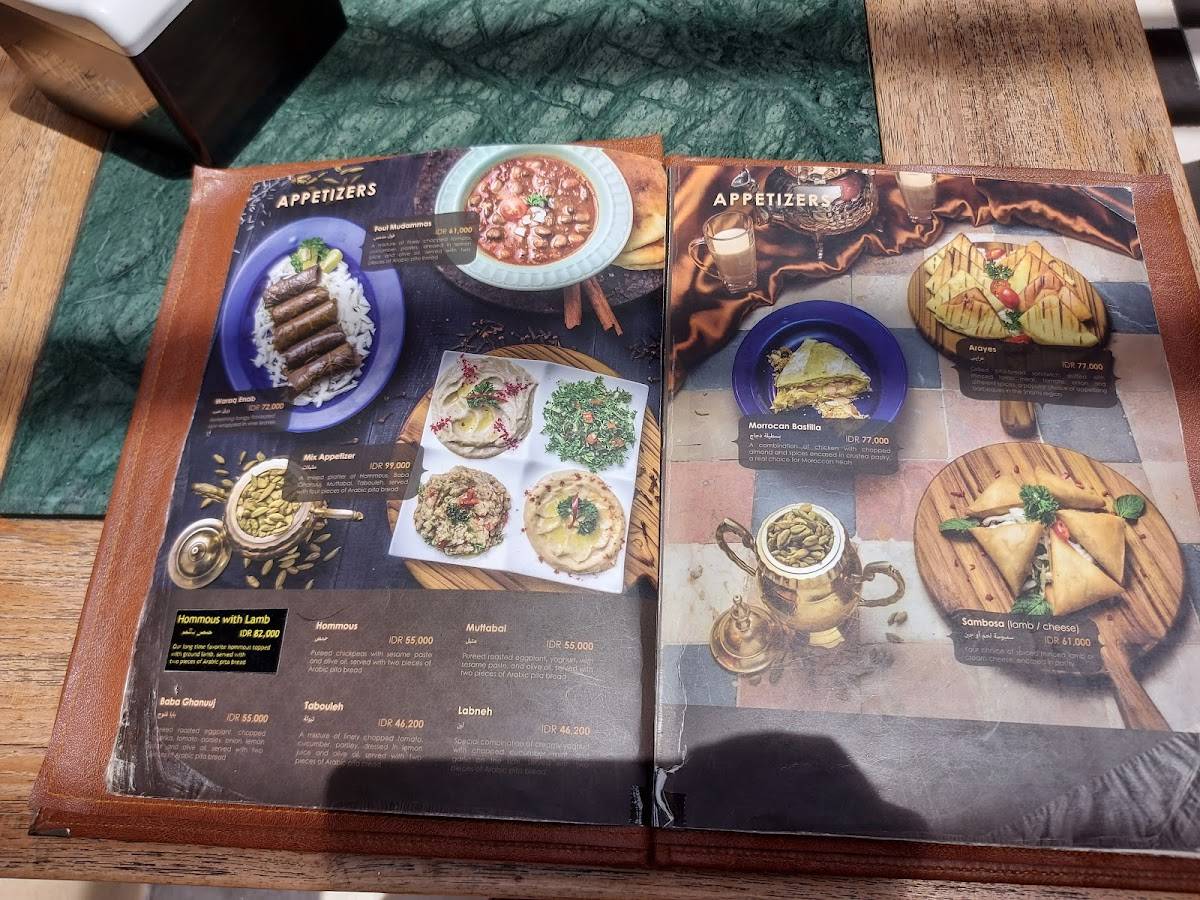 Menu at Al Jazeerah Signature Middle East Restaurant And Cafe Bandung ...
