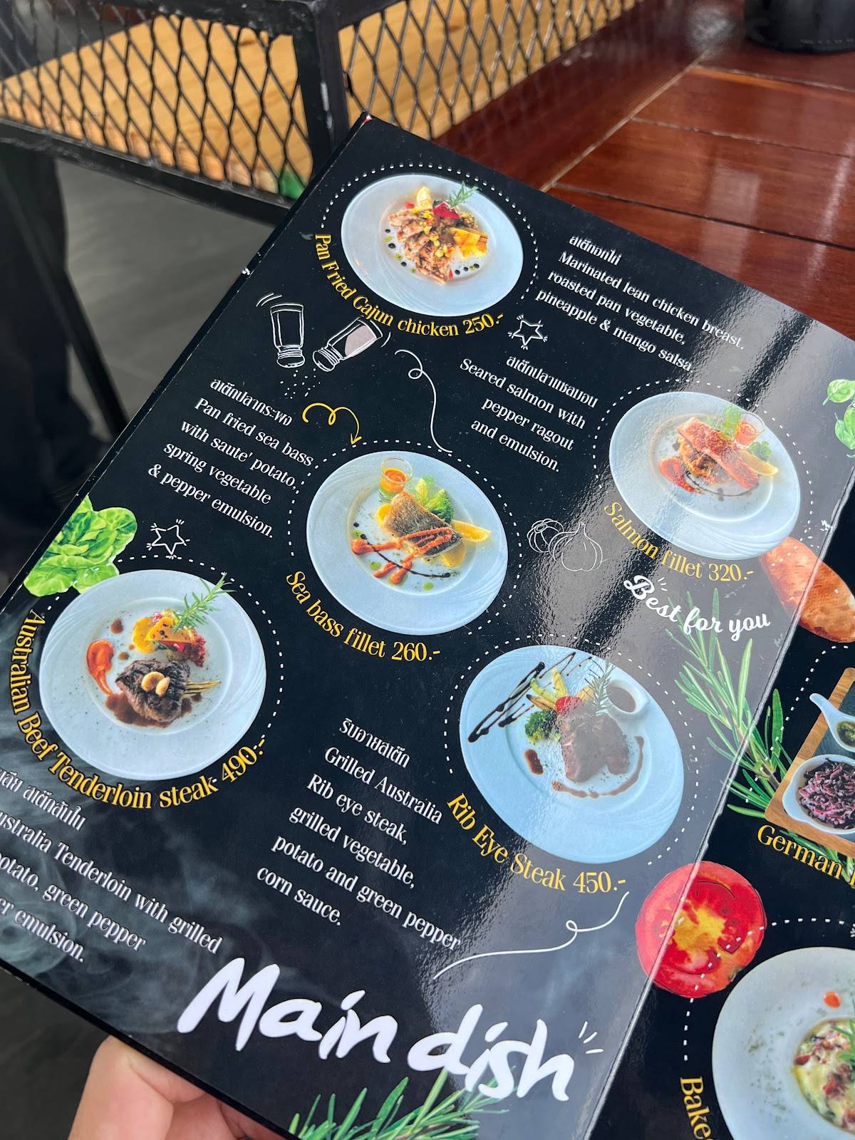 Menu at Brother & Sister Bistro restaurant, Cha-am