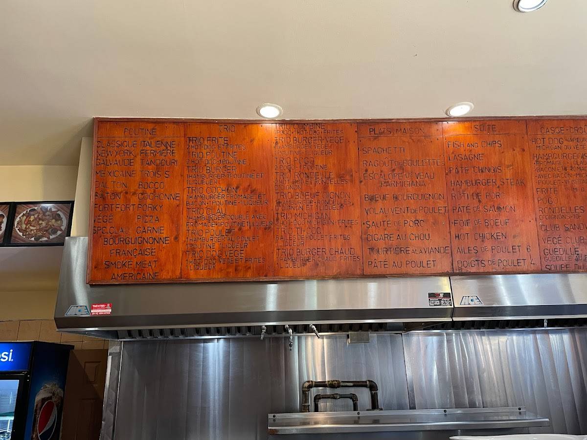 Menu at Restaurant Chez Claudette, Montréal