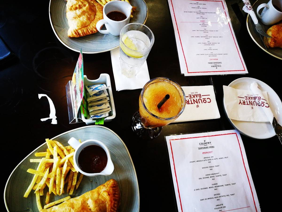 Menu at Country Bake restaurant, Durban, 185 Musgrave Rd
