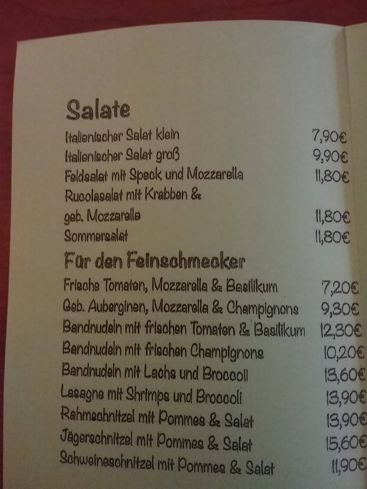 Speisekarte von Da Memo restaurant, Waldfischbach-Burgalben