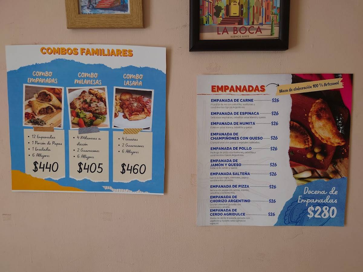 Carta del restaurante El toke Argentino, Saltillo