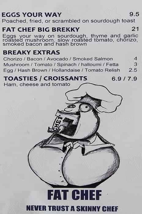 Menu at Fat Chef Keilor East restaurant, Keilor East, Unit 16/235 ...