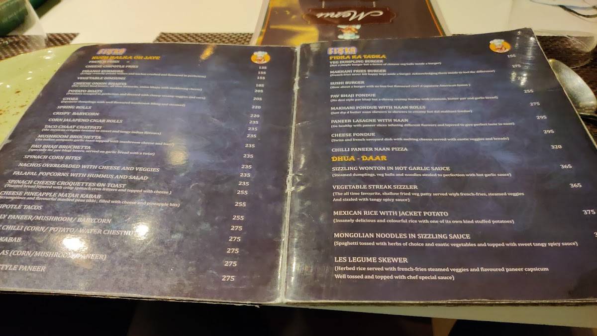 Menu at Fidka ! With Firangi Tadka Veg Restaurant, Varanasi
