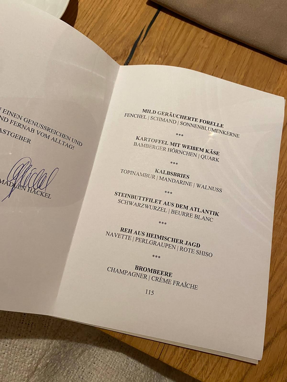 Speisekarte von Gasthof Alex restaurant, Weißenbrunn