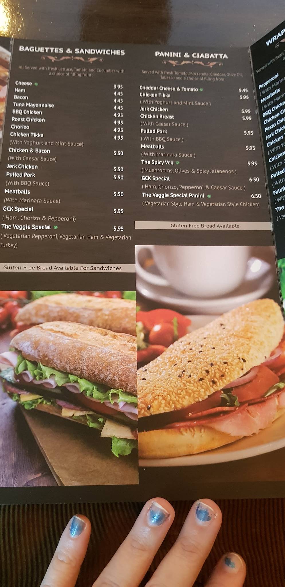 Menu at Grand Central Kitchen restaurant, Birmingham