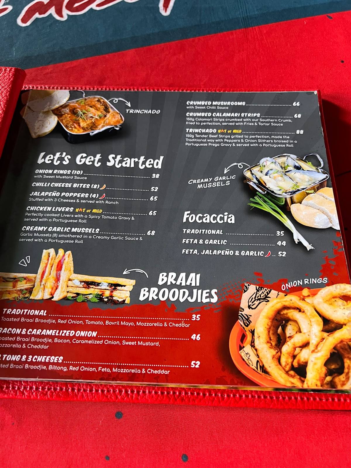 Menu at GrubHouse Eco Park restaurant, Centurion