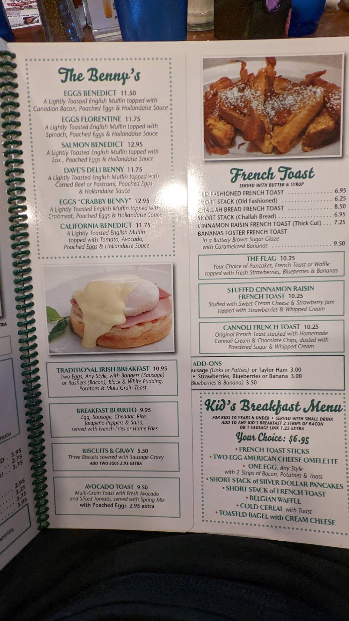 Menu at Stony Point Family Diner restaurant, Stony Point