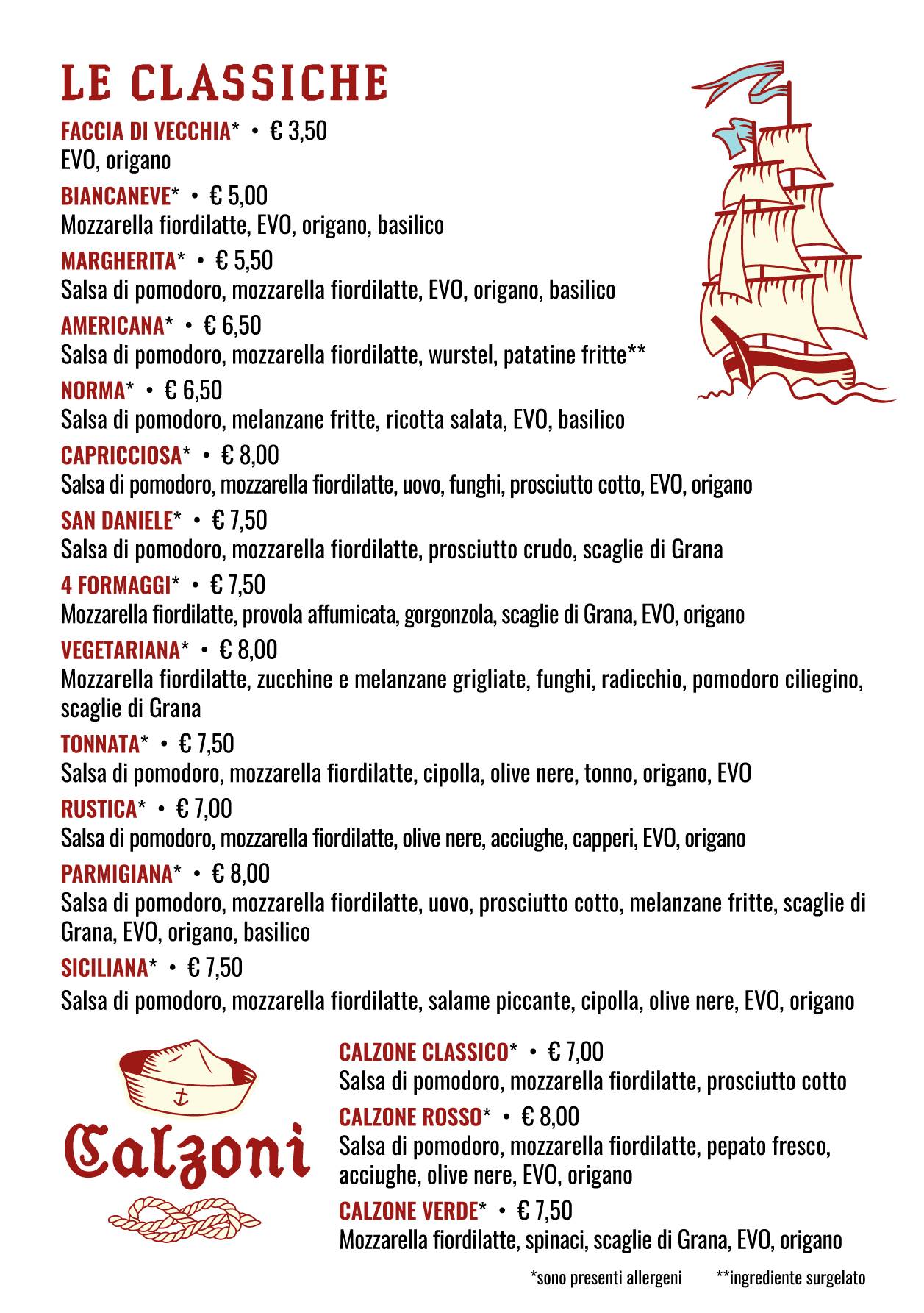 Menu da Il Galeone Pizzeria, Catania